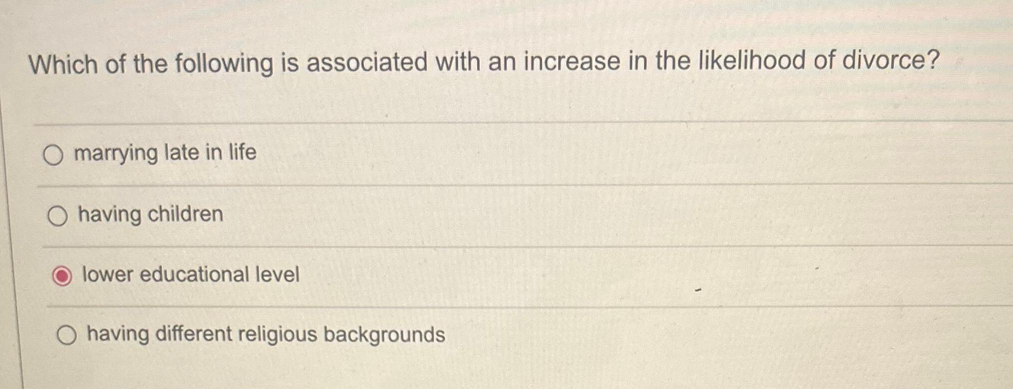 Solved Which of the following is associated with an increase | Chegg.com