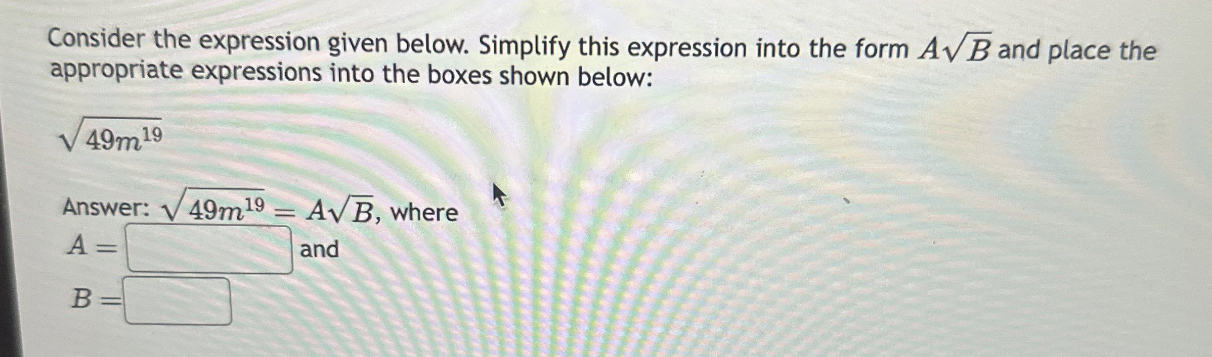 Solved Consider the expression given below. Simplify this | Chegg.com