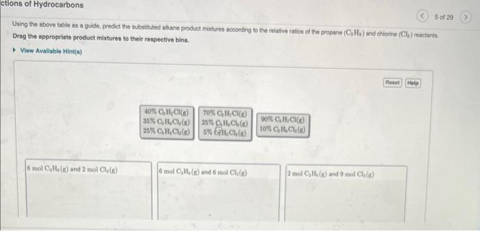Solved Using the above tnble as a guide, predict the | Chegg.com