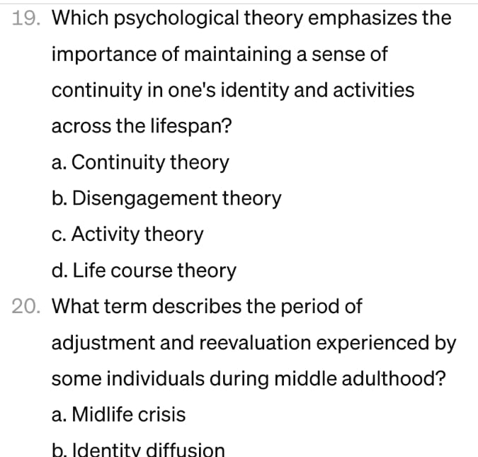 Solved Which psychological theory emphasizes the importance | Chegg.com