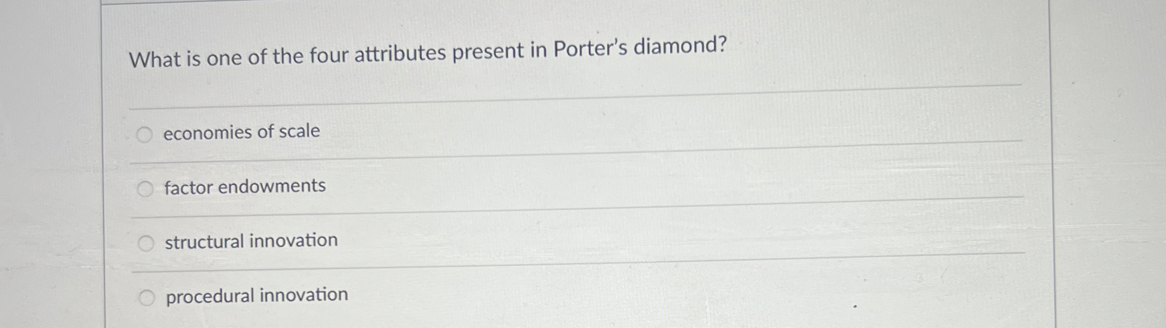 Solved What is one of the four attributes present in | Chegg.com