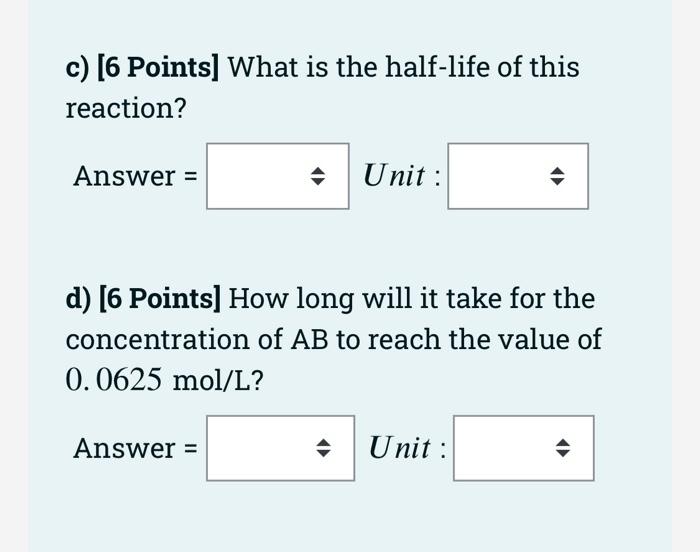 Solved Consider the following simple decomposition reaction: | Chegg.com