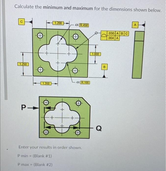 Solved calculate min and max of red colours dimensions by | Chegg.com