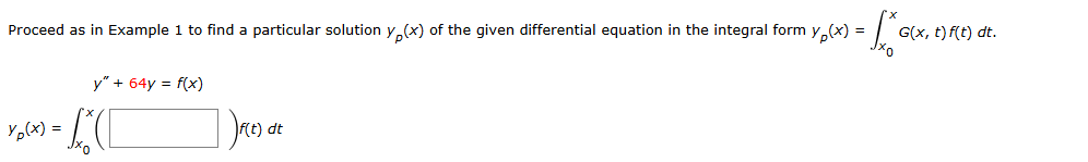 Solved Proceed as in ﻿Example 1 to ﻿find a particular | Chegg.com