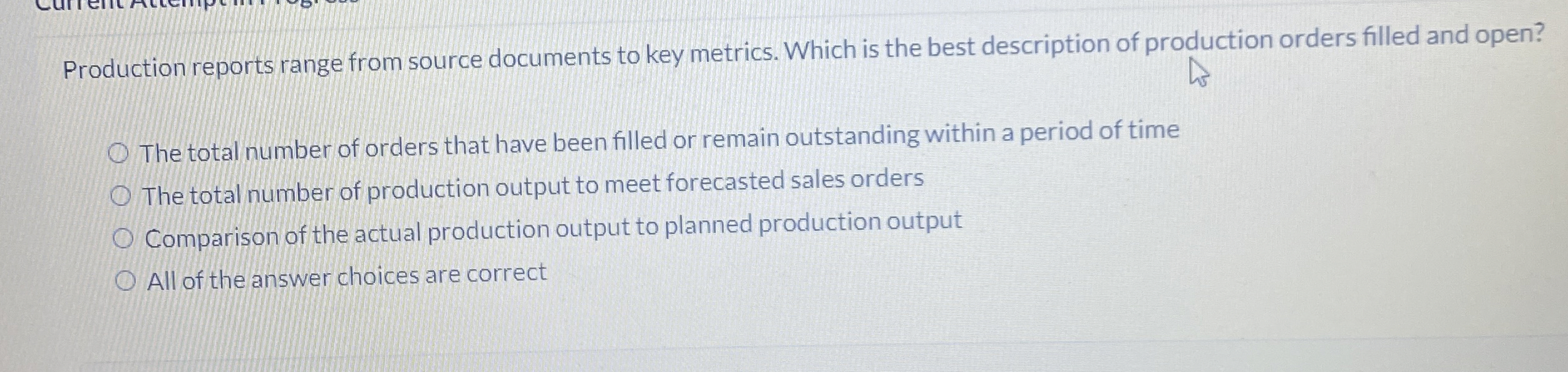 Solved Production reports range from source documents to key | Chegg.com