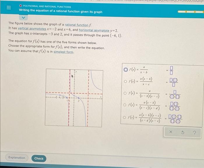 Solved O POLYNOMIAL AND RATIONAL FUNCTIONS Writing the | Chegg.com