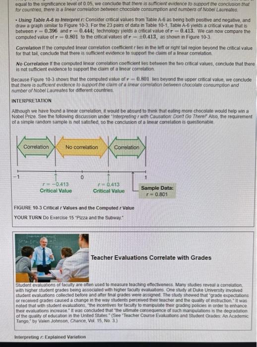 Solved Discussion: Correlation and Causation. Read the | Chegg.com