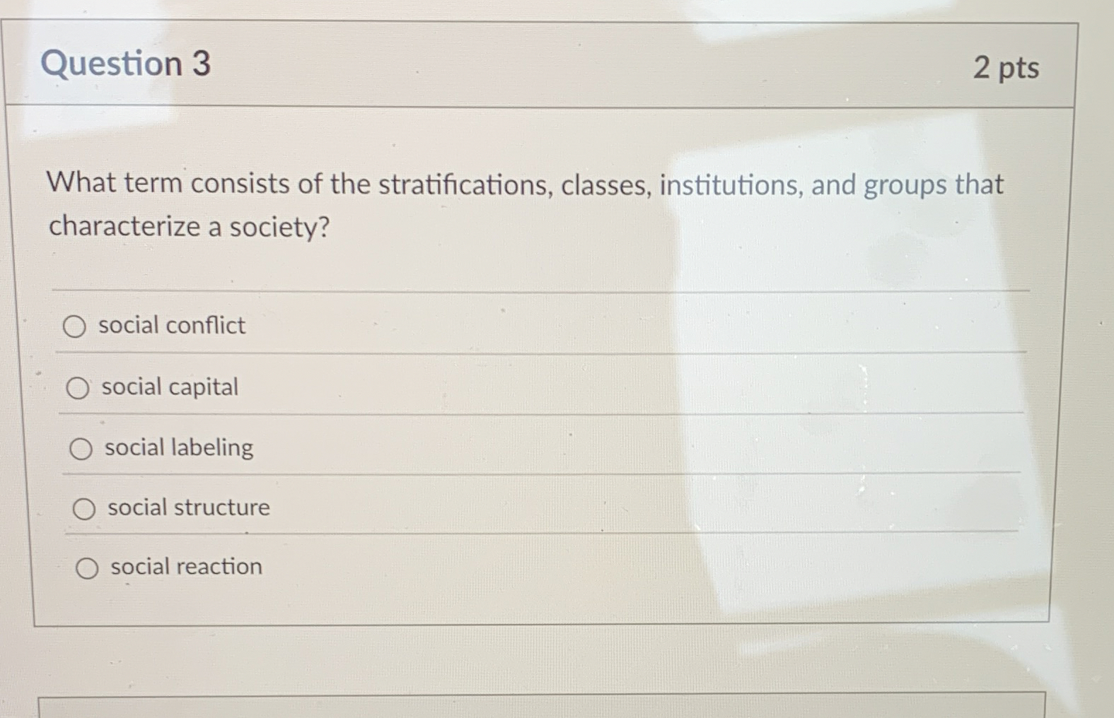 Solved Question 32 ﻿ptsWhat term consists of the | Chegg.com
