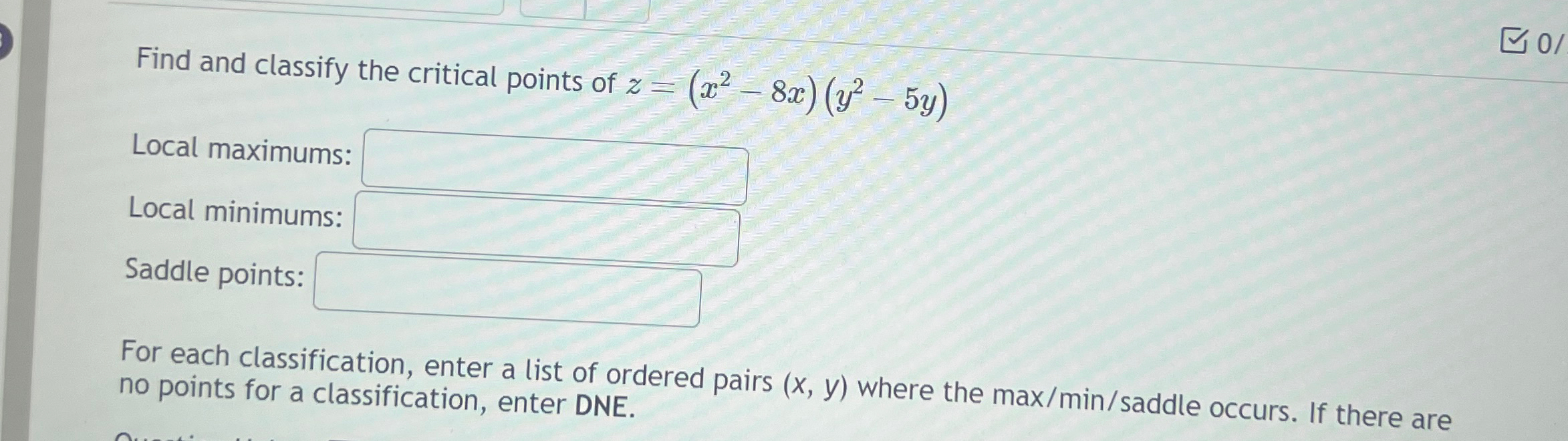 Solved Find and classify the critical points of | Chegg.com