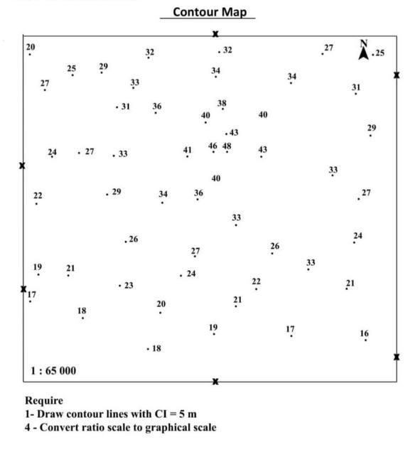 Solved Require1- ﻿Draw contour lines with CI = 5 ﻿m4- | Chegg.com