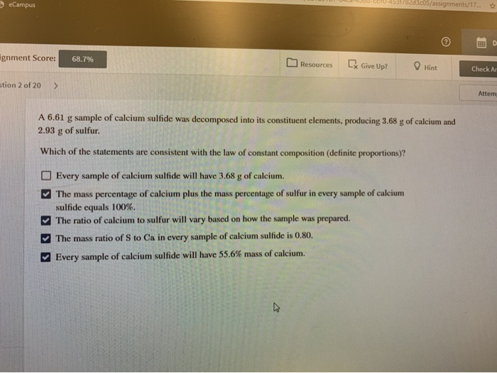 Solved ent Score: 60.3% Resources Hint Check Answer 15 of 20 | Chegg.com