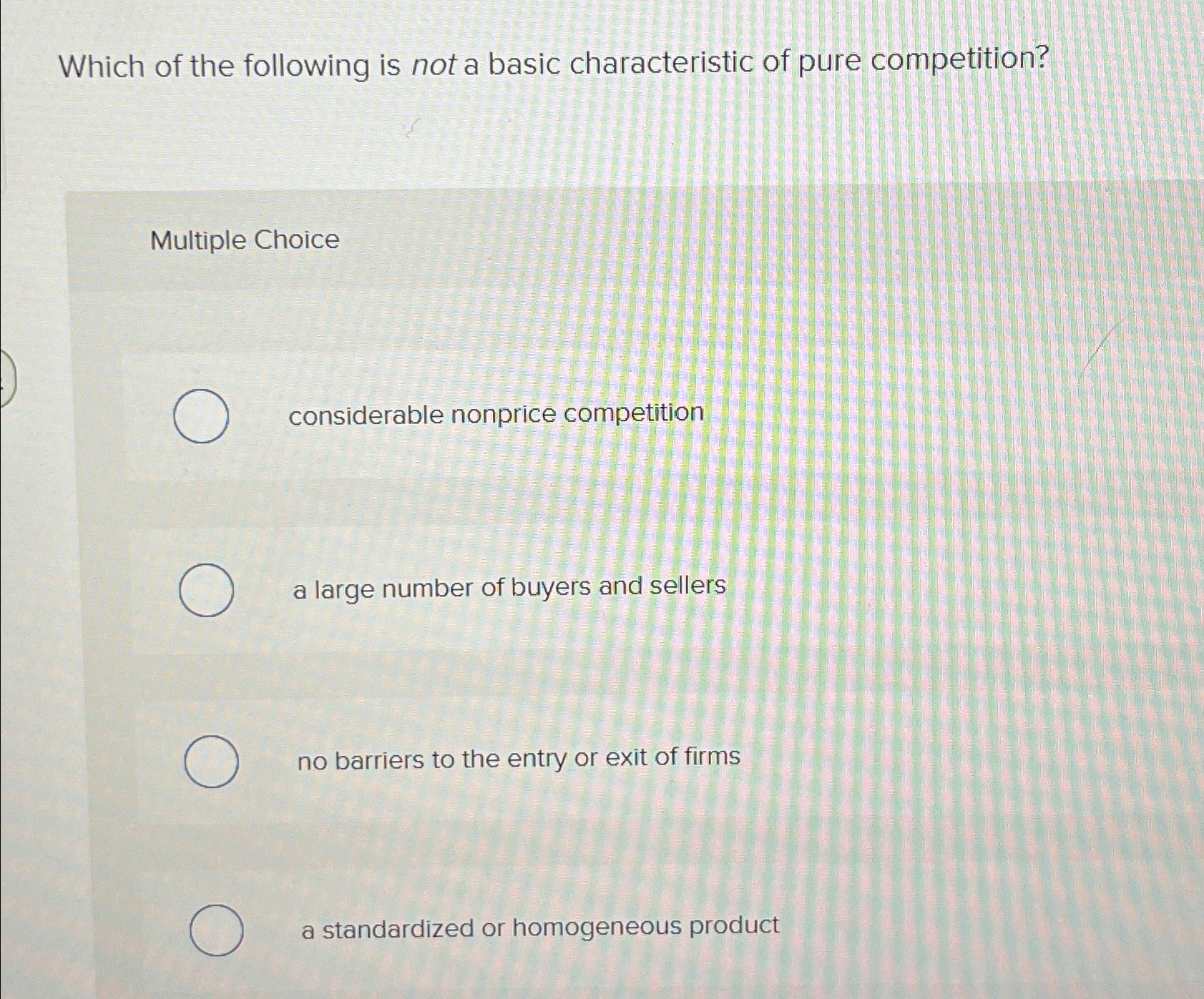 Solved Which of the following is not a basic characteristic | Chegg.com