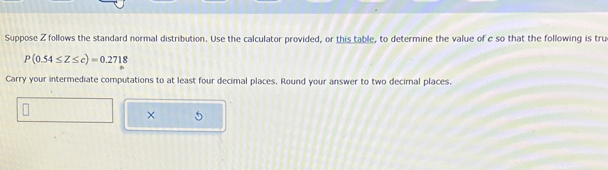 Solved Suppose Z ﻿follows the standard normal distribution. | Chegg.com