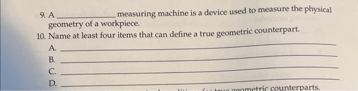 Solved 8. Identify the datum feature, the part, the | Chegg.com