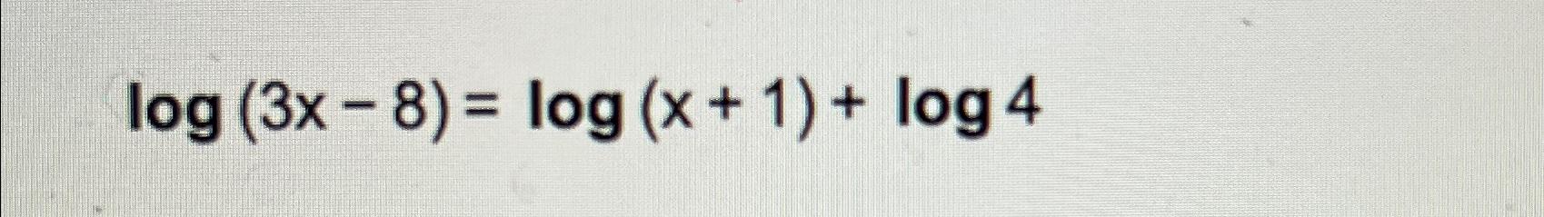 Solved Rewrite the given equation without logarithms | Chegg.com