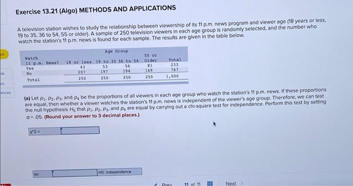 Solved Exercise 13.21 (Algo) METHODS AND APPLICATIONS A | Chegg.com