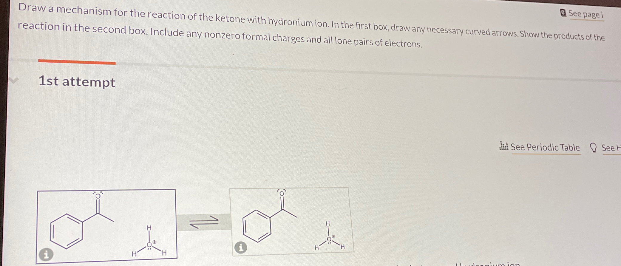 Solved Draw a mechanism for the reaction of the ketone with | Chegg.com