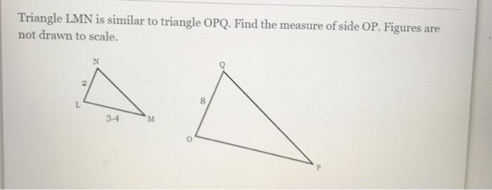 Solved The right triangle on the right is a scaled copy of | Chegg.com
