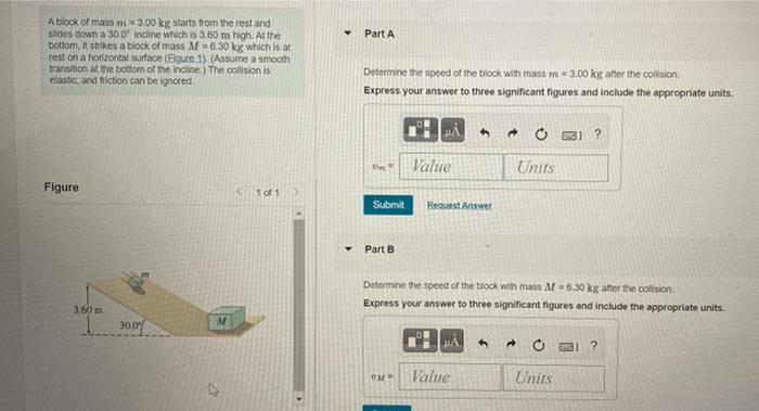 Solved Part A Ablock of mass m3.00 kg starts from the rest | Chegg.com