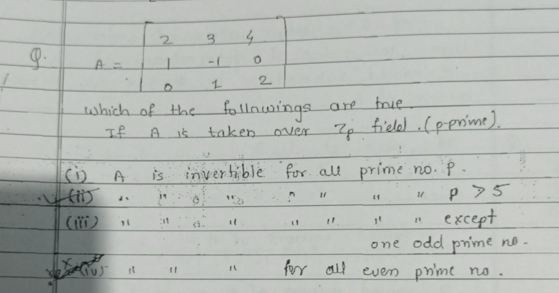 Solved A=⎣⎡2103−11402⎦⎤ which of the followings are trie. If | Chegg.com