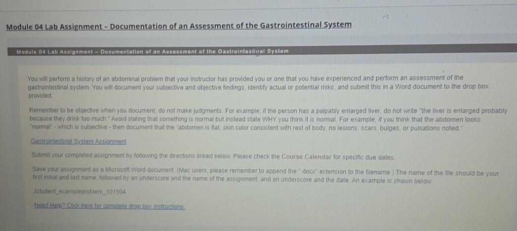 Module 04 Lab Assignment - Documentation of an | Chegg.com