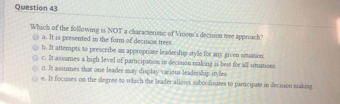 Solved which of the following is not a characteristic of | Chegg.com