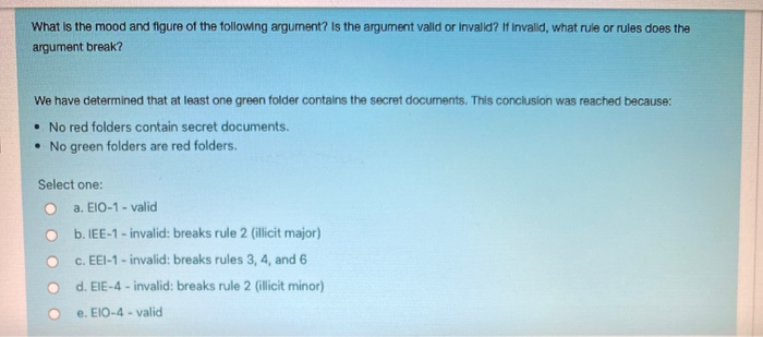 Solved What is the mood and figure of the following | Chegg.com