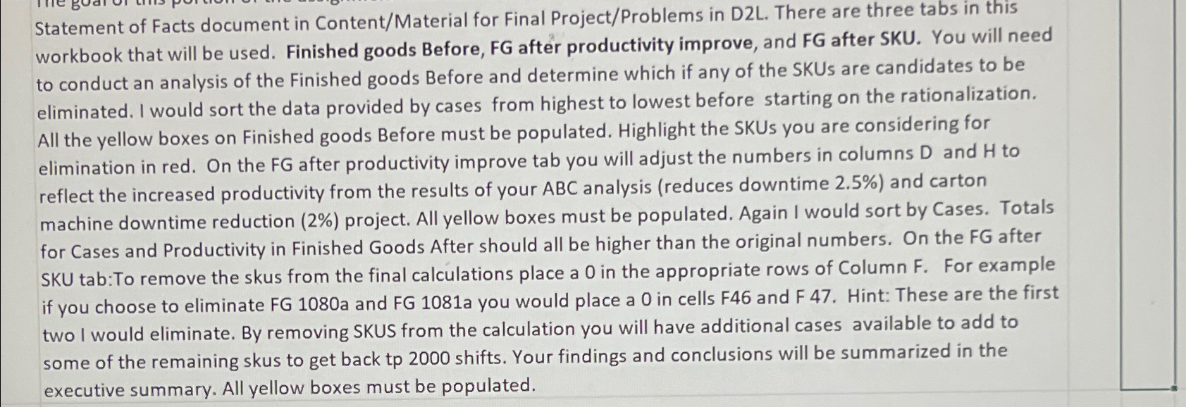 Solved Statement of Facts document in Content/Material for | Chegg.com