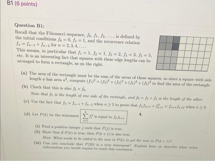Solved Recall that the Fibonacci sequence, f0,f1,f2,…, is | Chegg.com