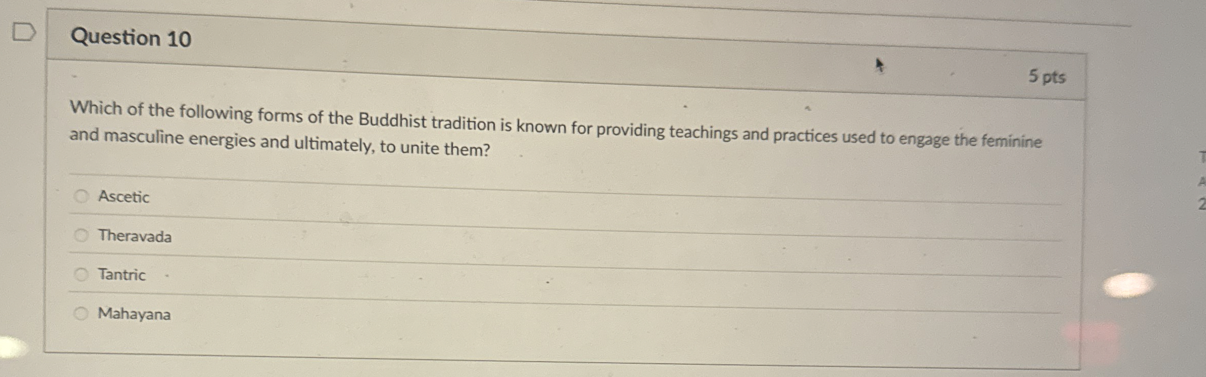 Solved Question 10Which of the following forms of the | Chegg.com