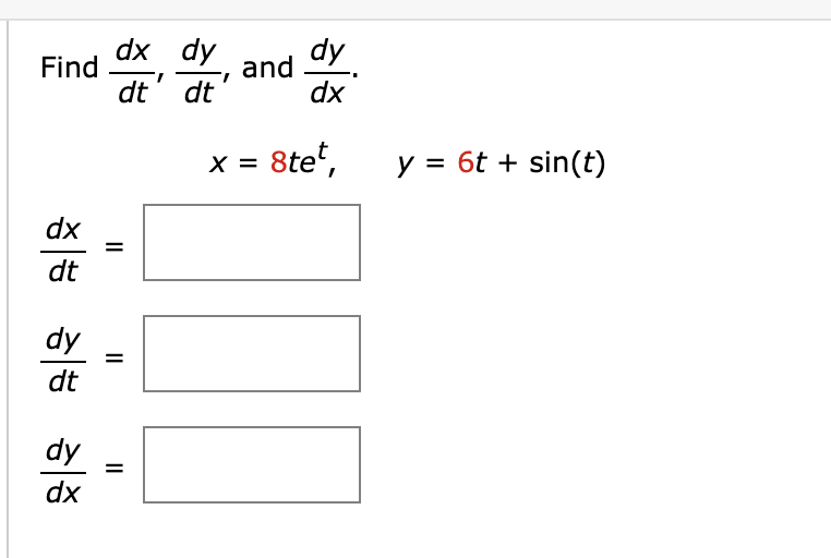 Solved Find dxdt,dydt, ﻿and | Chegg.com