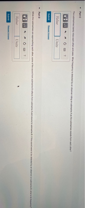 Solved Part Value Units Submit Part D Value Units Submit | Chegg.com