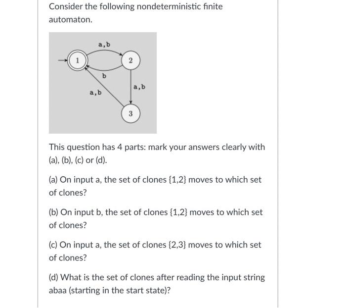 Solved Consider the following nondeterministic finite | Chegg.com