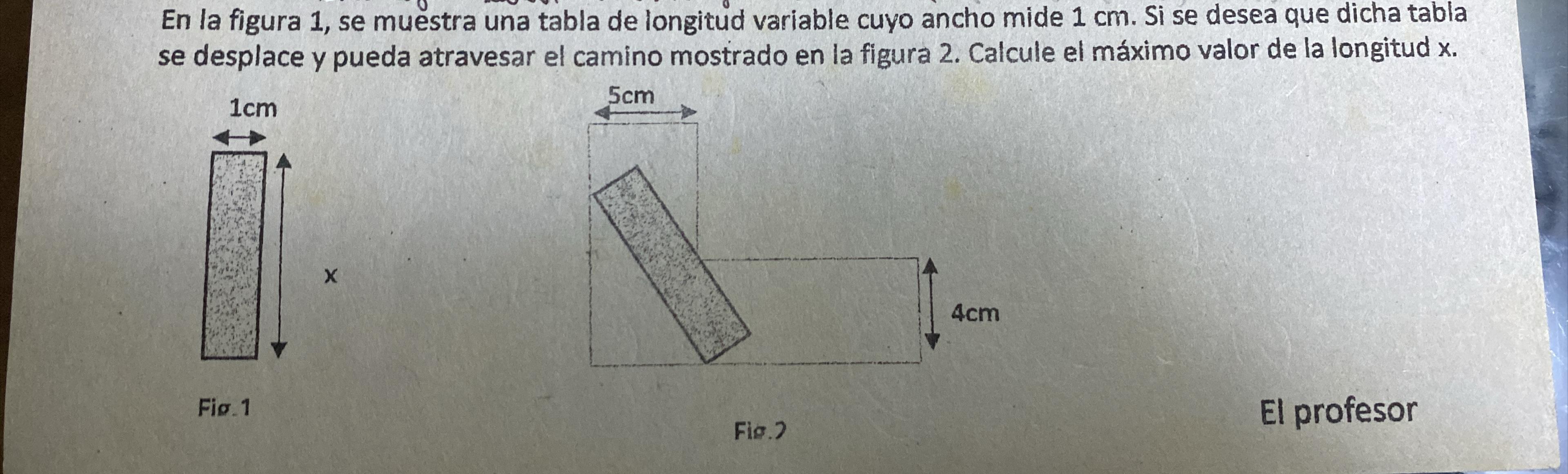 Solved Figure 1 ﻿shows a variable length board whose width | Chegg.com