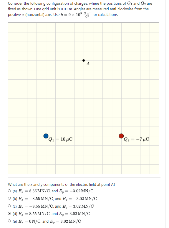 Solved Consider the following configuration of charges, | Chegg.com