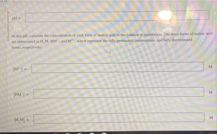 Solved A 100.0 mL solution containing 0.756 g of maleic acid | Chegg.com