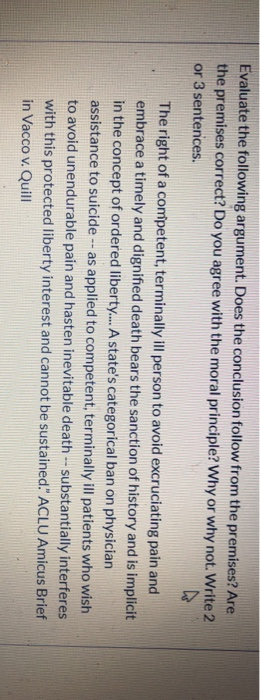 Solved Evaluate the following argument. Does the conclusion | Chegg.com