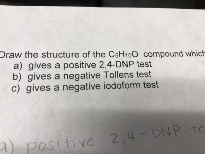 Solved Draw the structure of the C5H100 compound which a) | Chegg.com