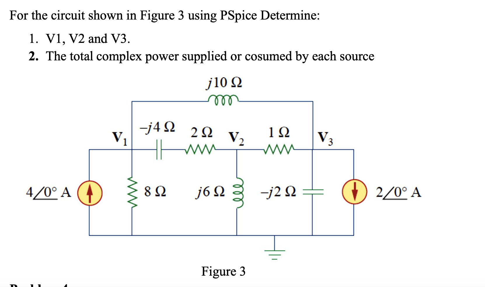 Solved For the circuit shown in Figure 3 ﻿using PSpice | Chegg.com