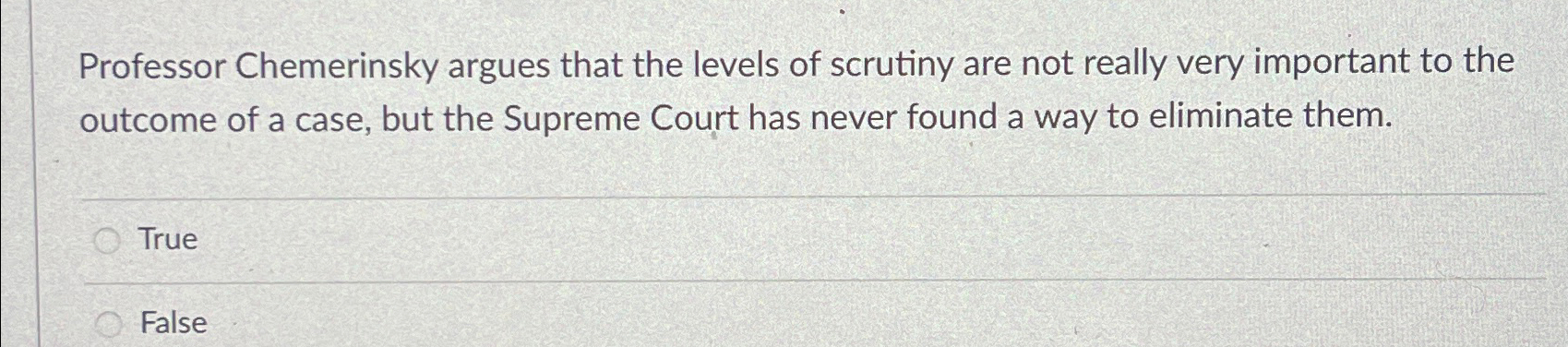 Solved Professor Chemerinsky argues that the levels of | Chegg.com