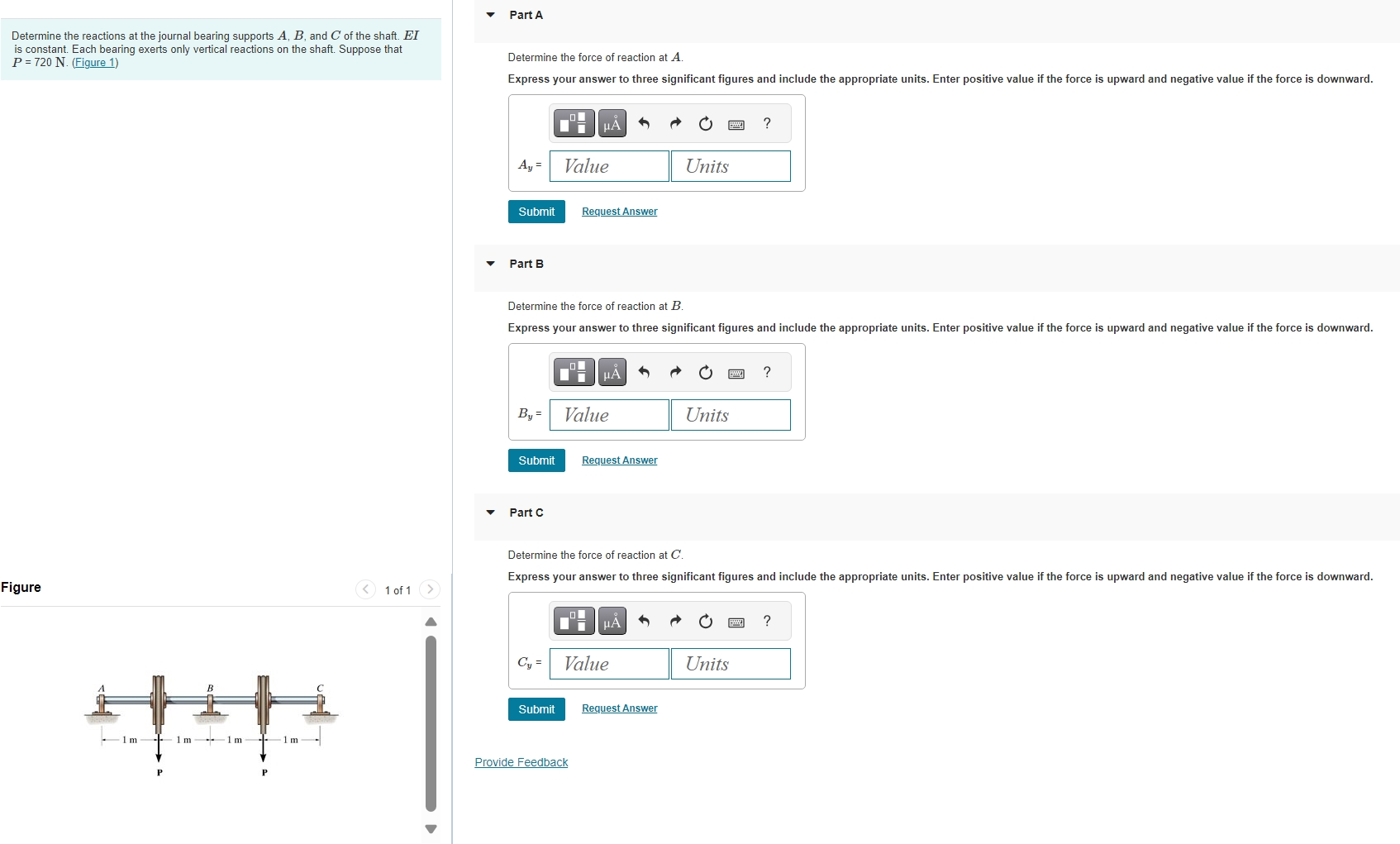 Solved Anwser all partsDetermine the reactions at the | Chegg.com