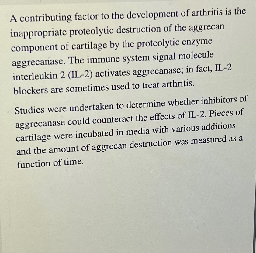 Solved A contributing factor to the development of arthritis | Chegg.com