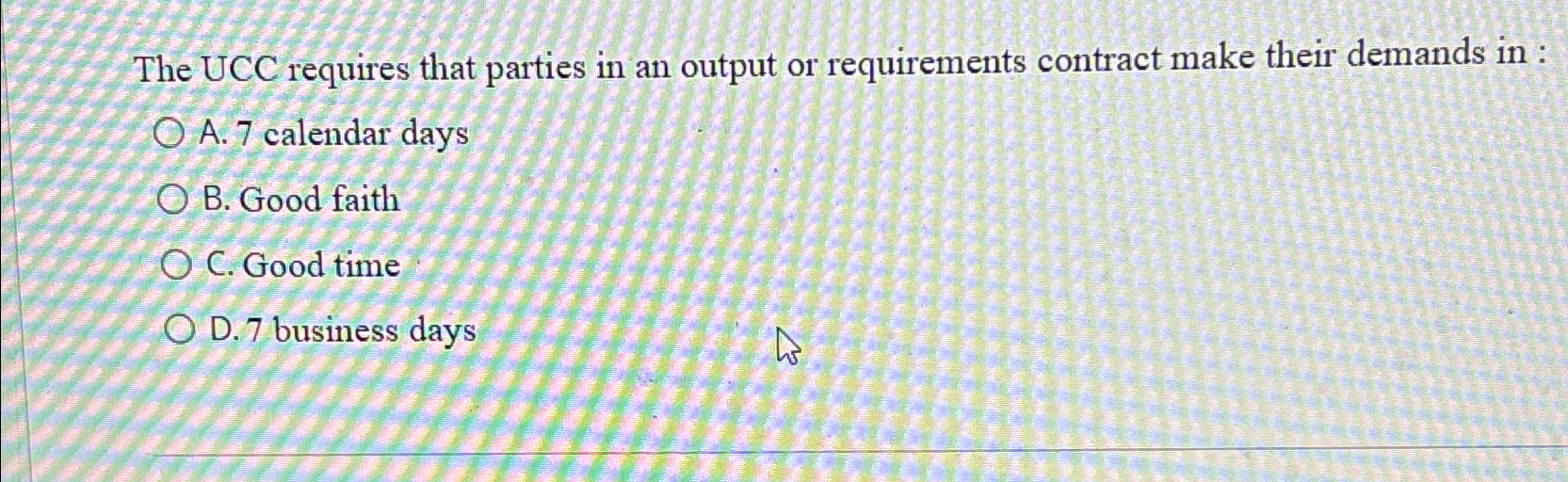 Solved The UCC requires that parties in an output or | Chegg.com Solved The UCC requires that parties in an output or | Chegg.com