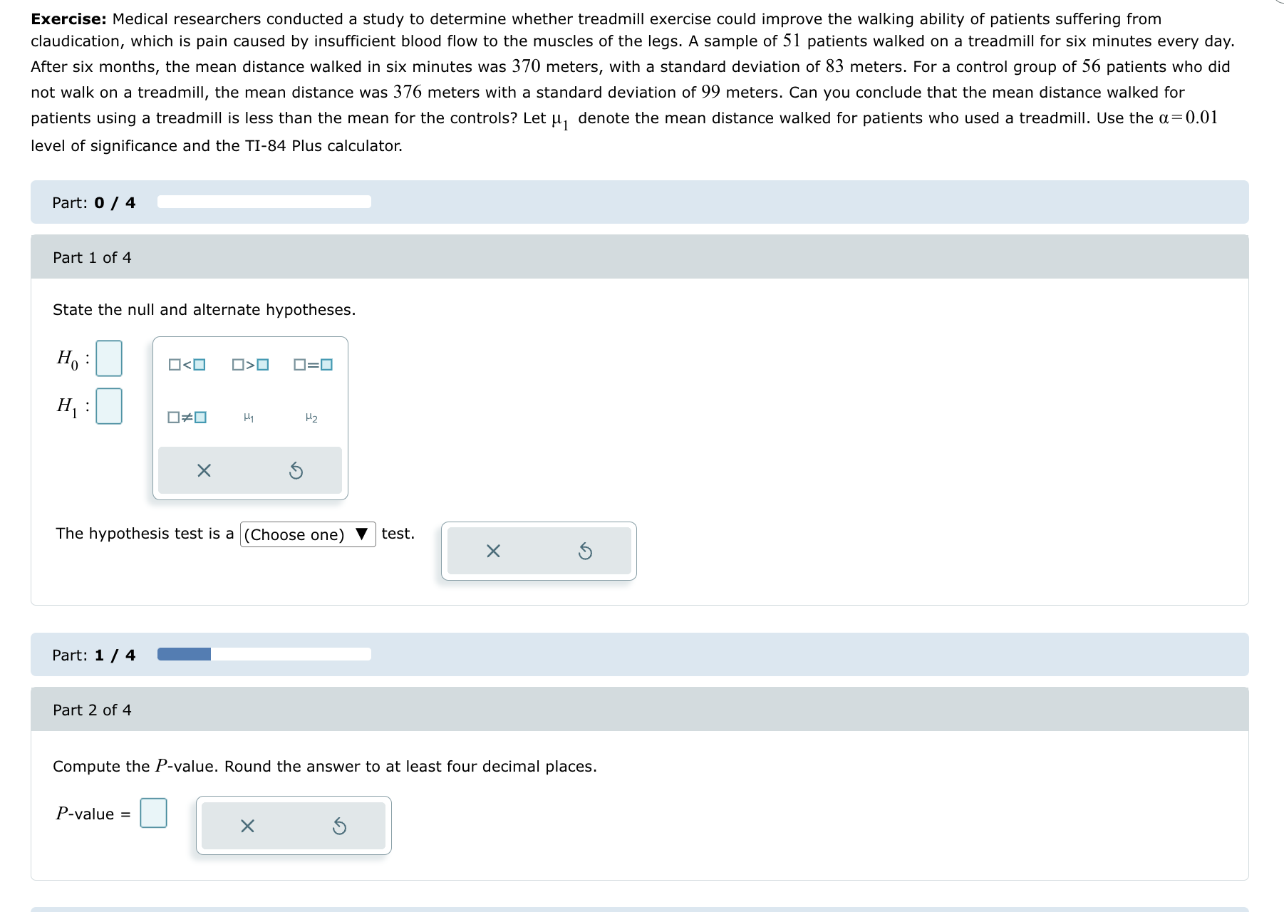 Solved Part: 2 / 4Part 3 ﻿of 4Determine whether to reject | Chegg.com