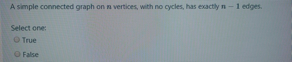 Solved A simple connected graph on n vertices, with no | Chegg.com