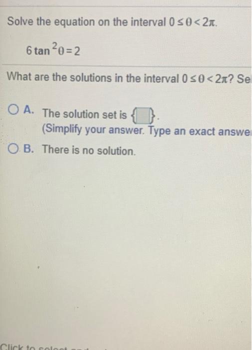 Solved Solve the equation on the interval 0 SO