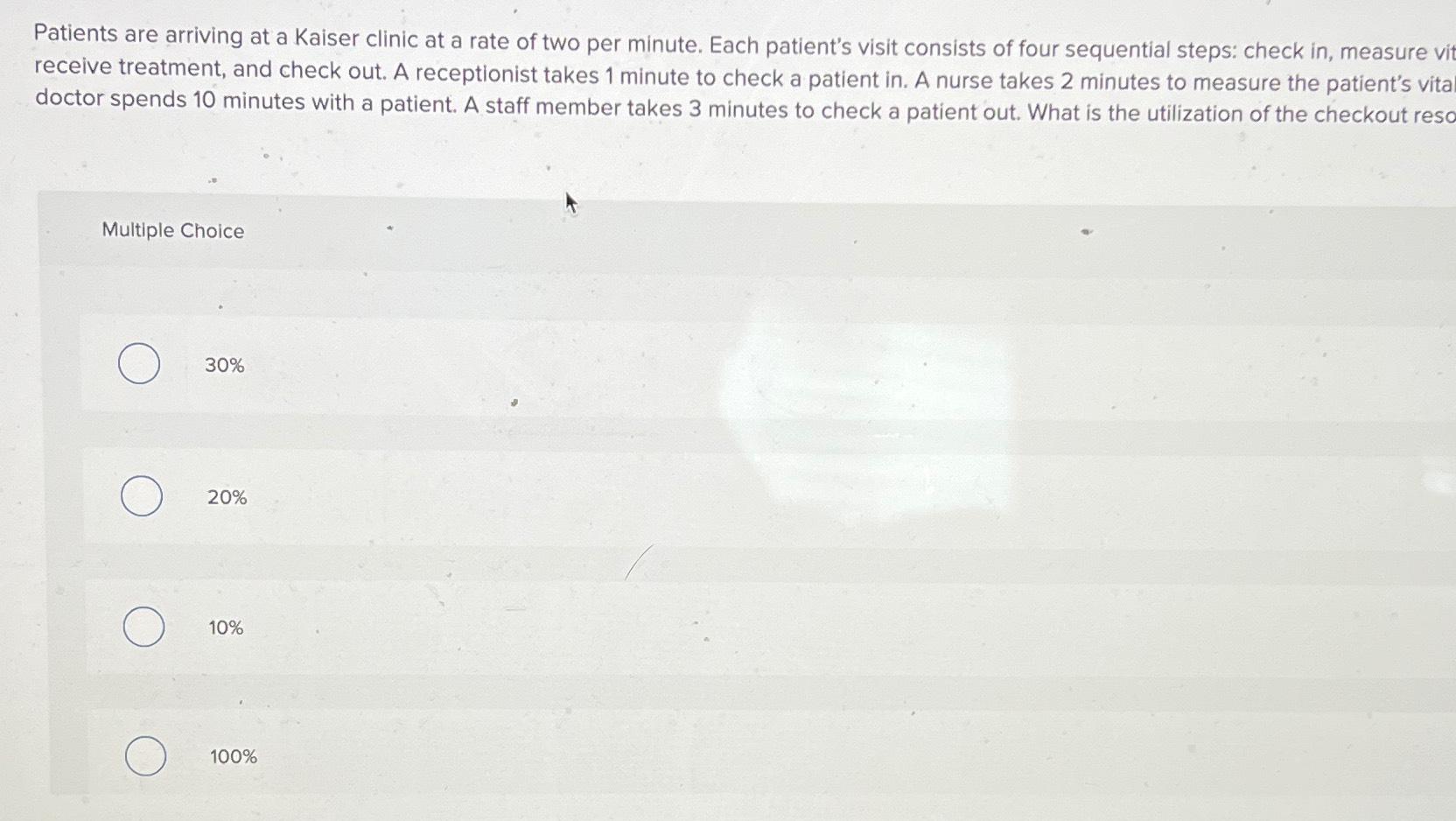 Solved Patients are arriving at a Kaiser clinic at a rate of | Chegg.com