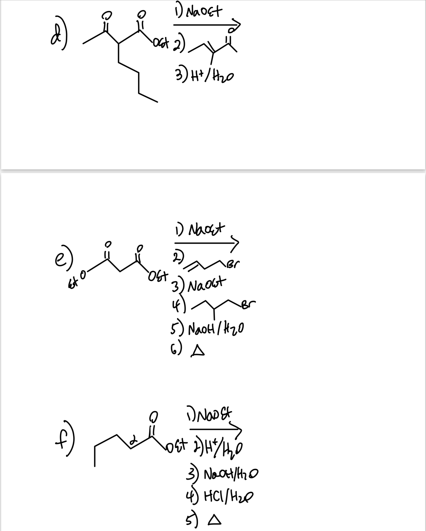 Solved Please predict the product of the following synthesis | Chegg.com