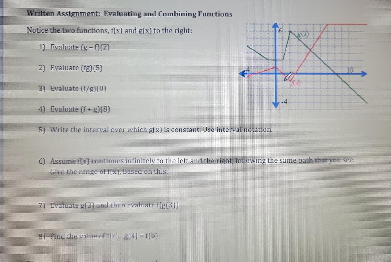 Solved Written Assignment: Evaluating and Combining | Chegg.com
