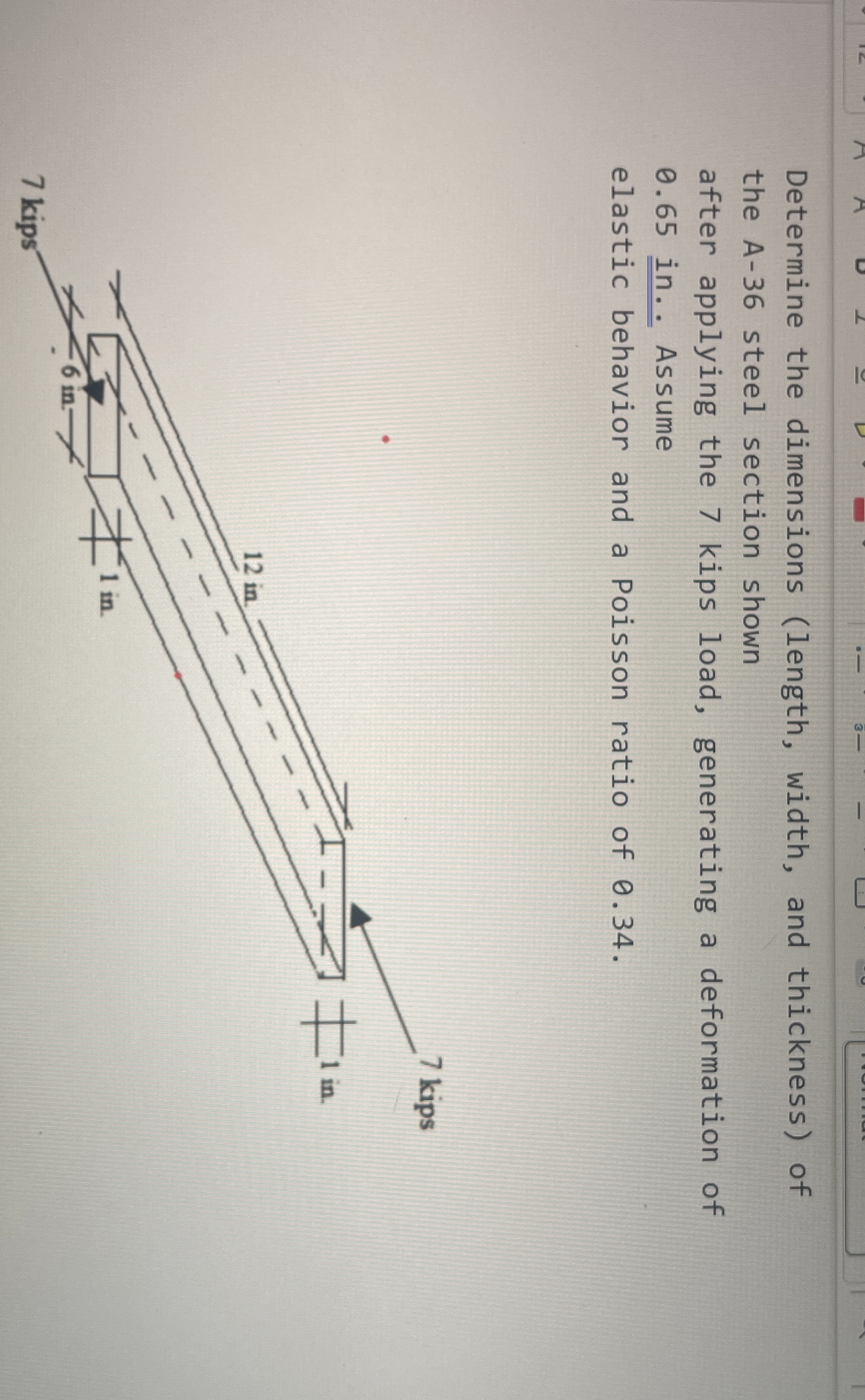 Solved Determine the dimensions (length, ﻿width, and | Chegg.com